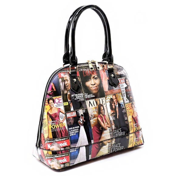 Bags | Michelle Obama Bag Purse Satchel Magazine Cover | Poshmark